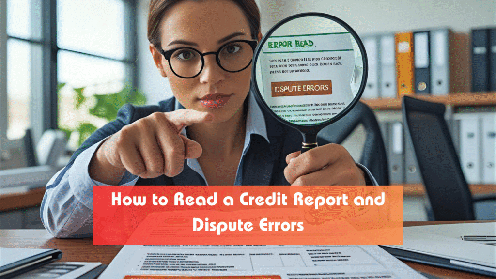 How to Read a Credit Report and Dispute Errors: A Step-by-Step Guide